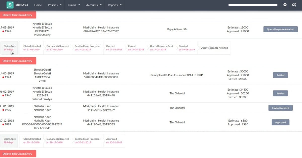 Claims Management at Sibro: How to use? - Sibro
